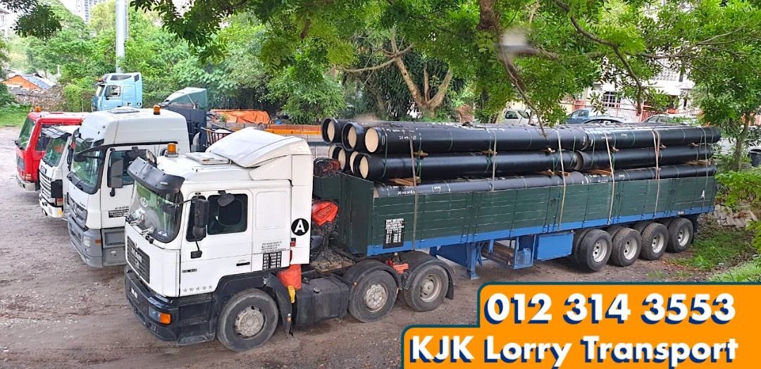 KJK Lorry Crane Trailer Sewa Lori Kren Treler Lowbed Lowloader Skylift ...