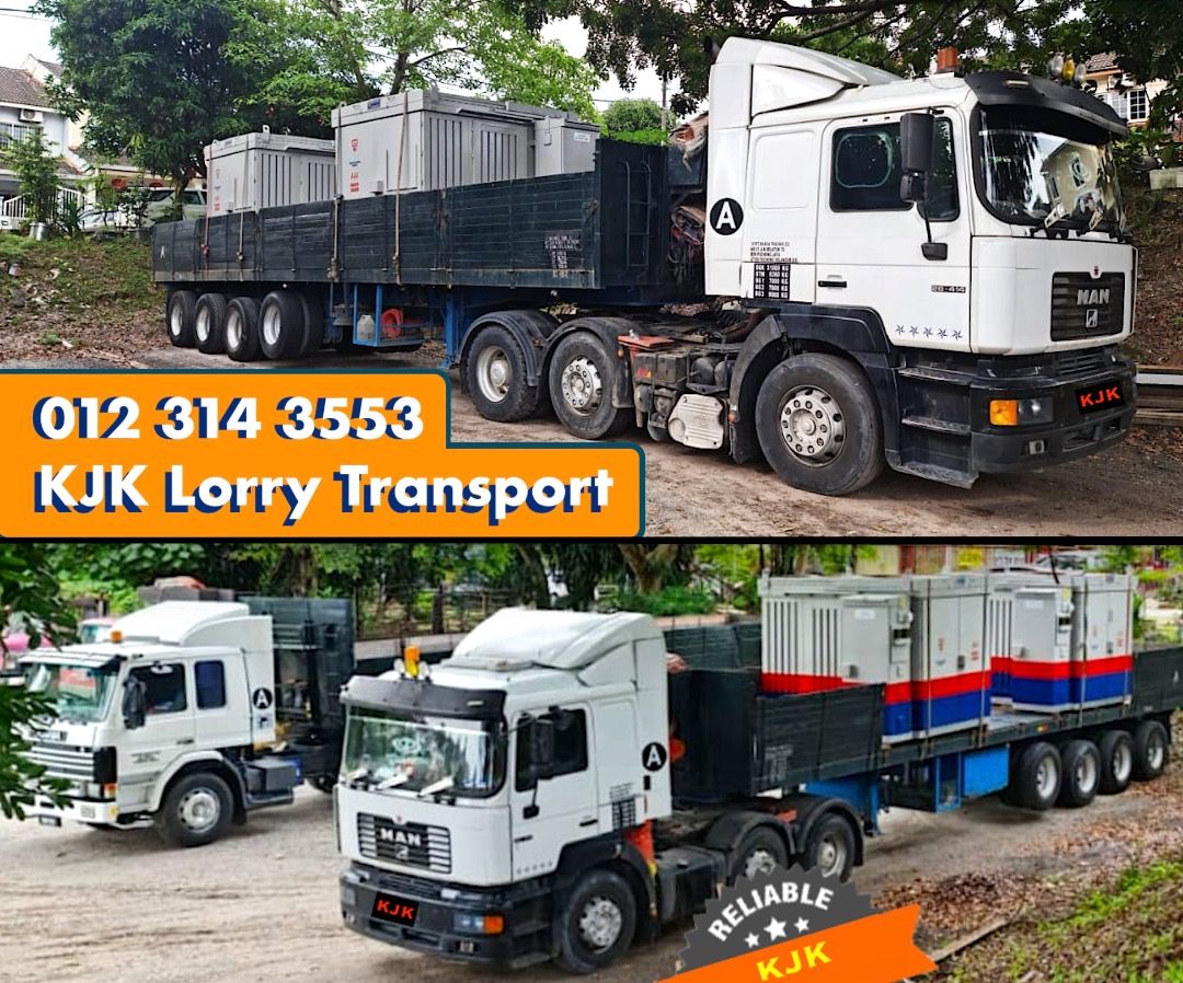 KJK Lorry Crane Trailer Sewa Lori Kren Treler Lowbed Lowloader Skylift ...