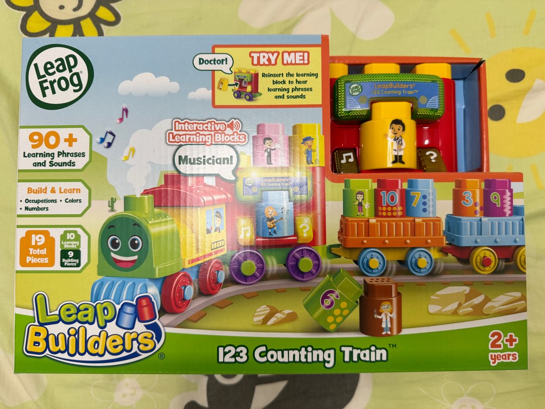 Leapfrog 123 Counting Train 數字火車玩具, 兒童＆孕婦用品, 嬰兒玩具 - Carousell