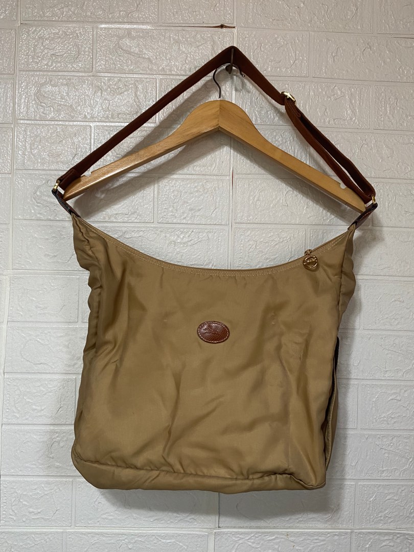 Long hamp Biege Sling bag, Luxury, Bags & Wallets on Carousell