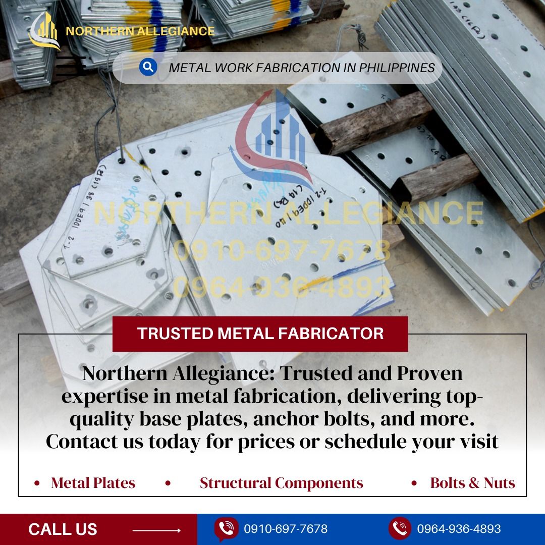 Metal Fabricated Base Plate and Ladder Rung | Electro Galvanize Anchor ...