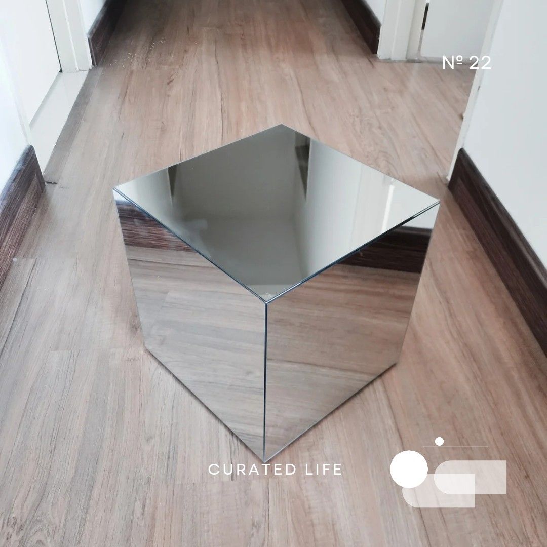Mirror cube table, Furniture & Home Living, Furniture, Tables & Sets on ...