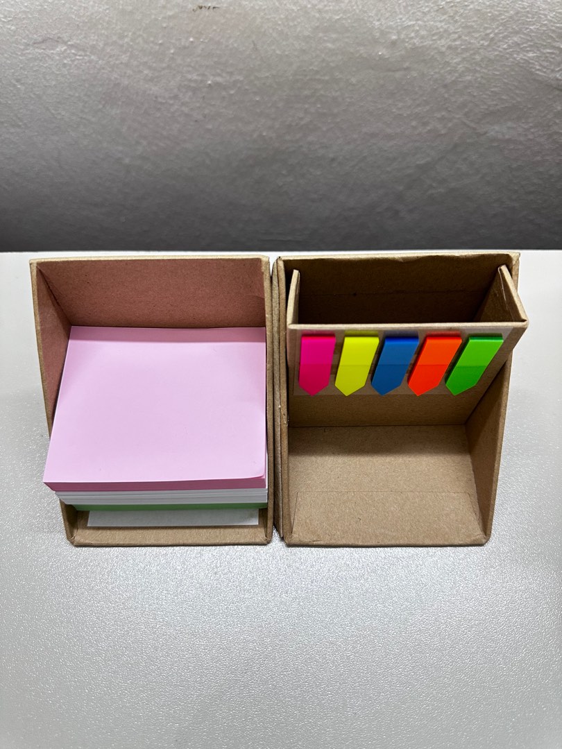 Muda Sticky Notes + Notepad Box Set (Design 4), Hobbies & Toys ...
