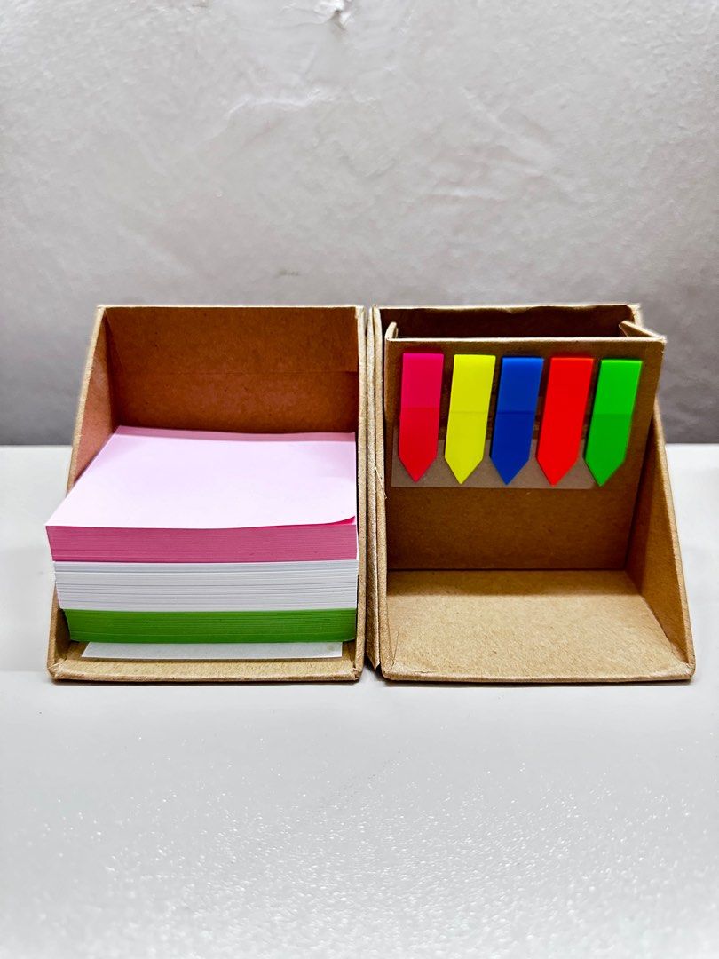 Muda Sticky Notes + Notepad Box Set (Design 4), Hobbies & Toys ...