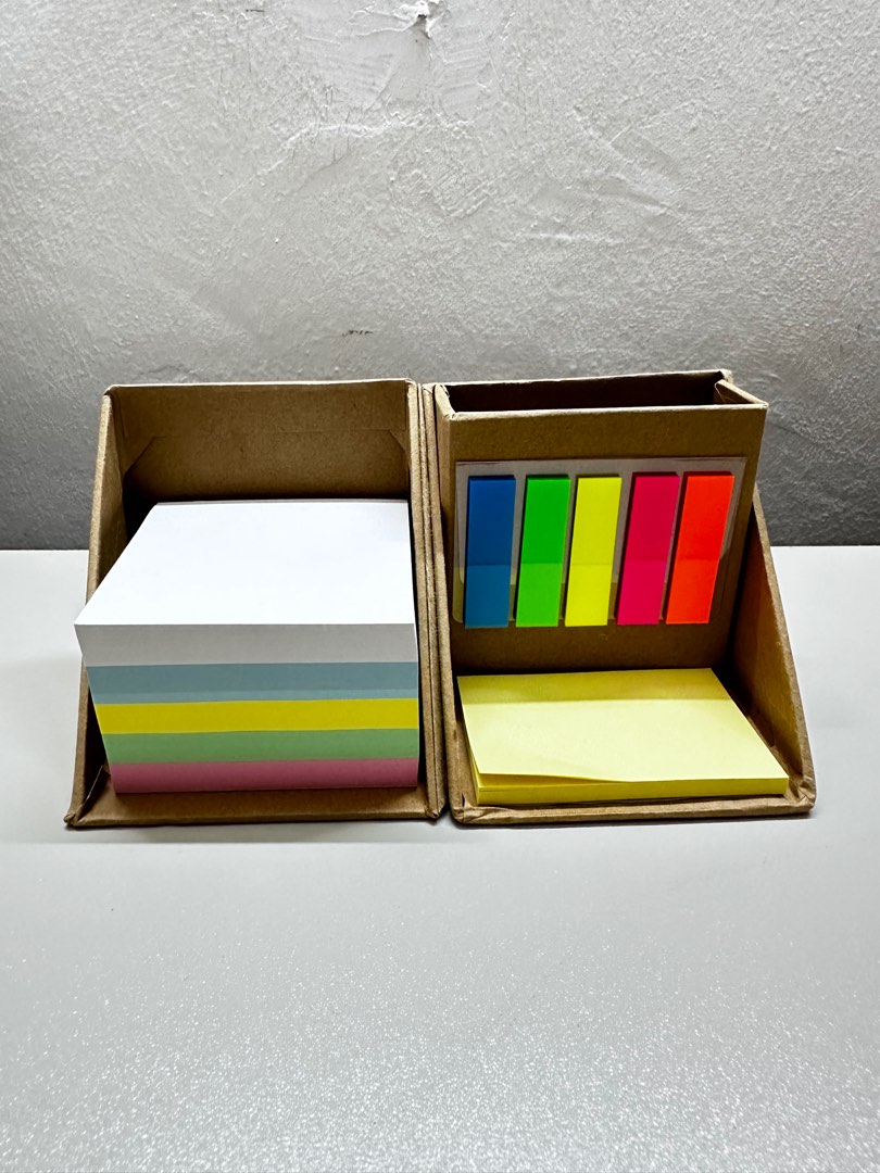 Muda Sticky Notes + Notepad Box Set (Design 5), Hobbies & Toys ...