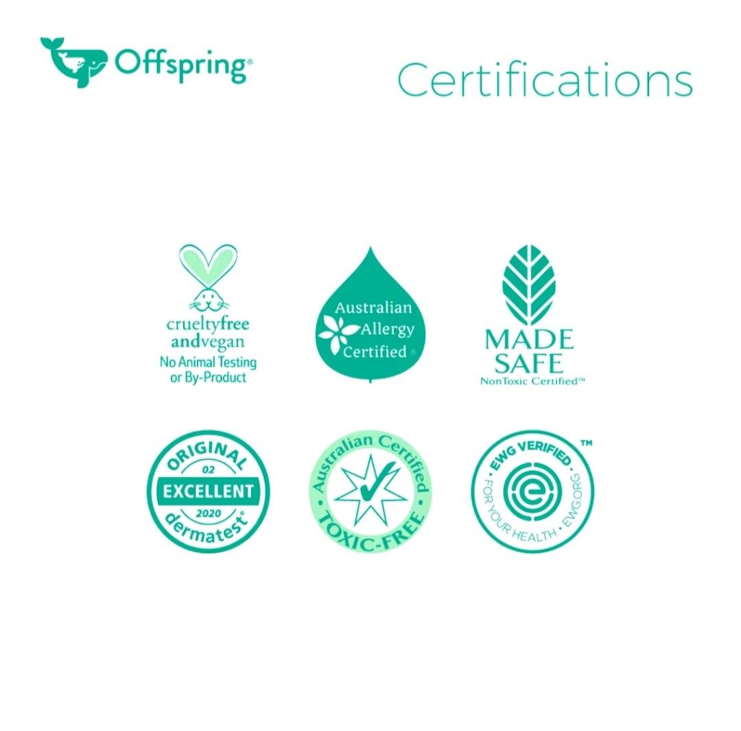 Offspring Premium Organic Plant-Based Wipes 10pcs x 10packs, Babies ...