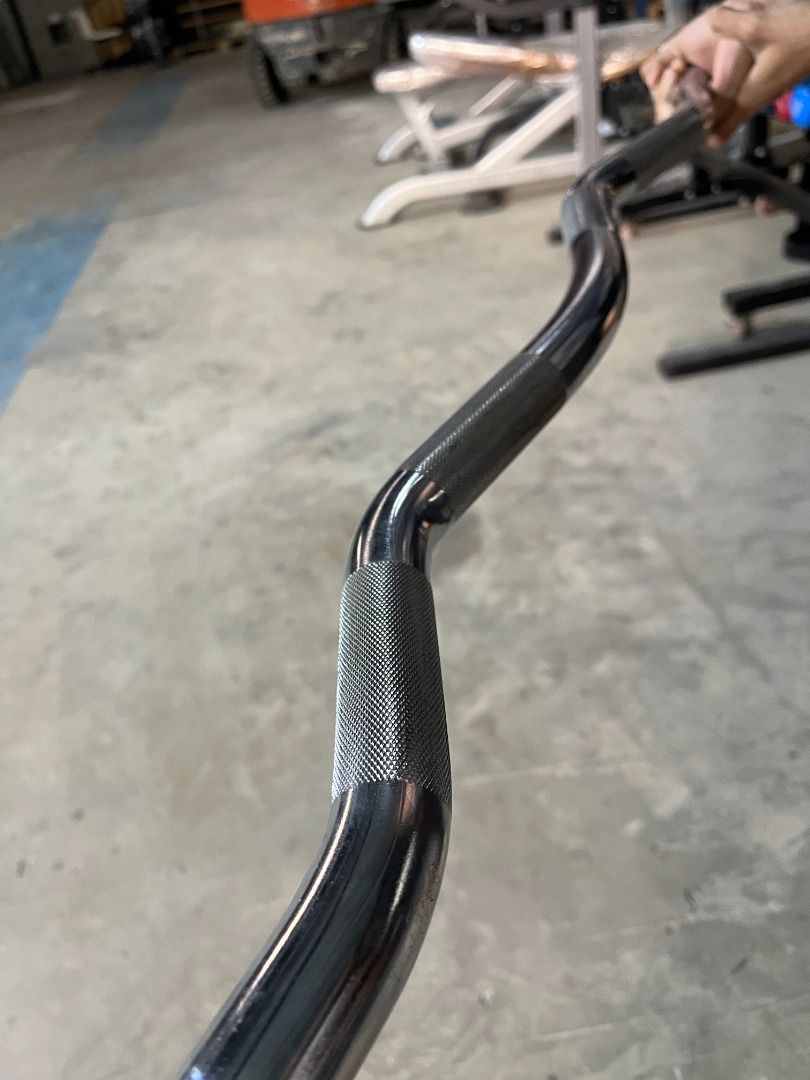 OLYMPIC EZ BAR CURL Gym Equipment Besi Barbell, Sports Equipment, Other ...