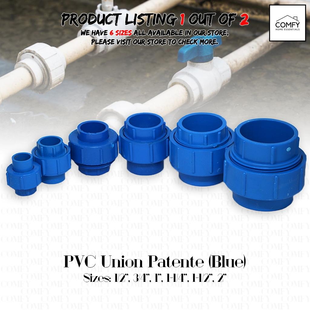 Page 1 out of 2 - EUDESIGNS Thick HEAVY DUTY PVC Union Patente Blue 1/2 ...