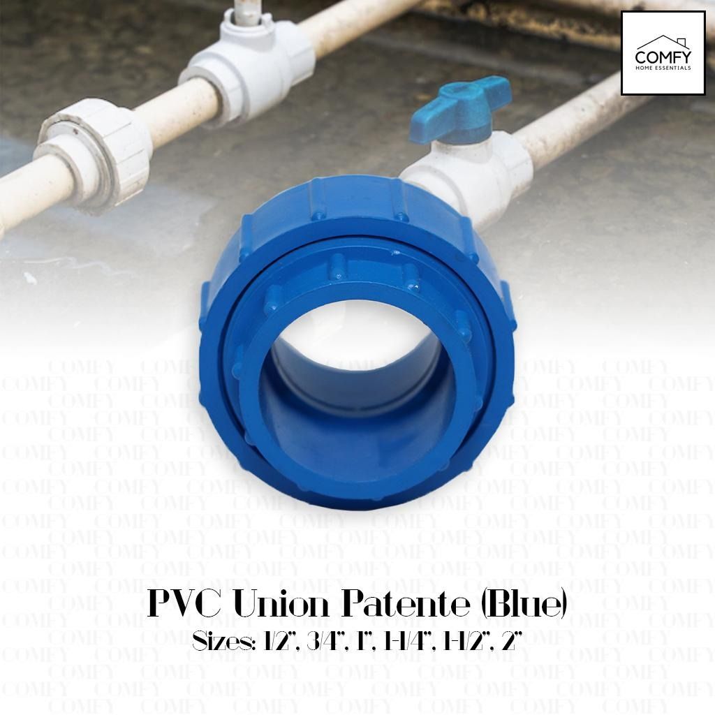 Page 1 out of 2 - EUDESIGNS Thick HEAVY DUTY PVC Union Patente Blue 1/2 ...