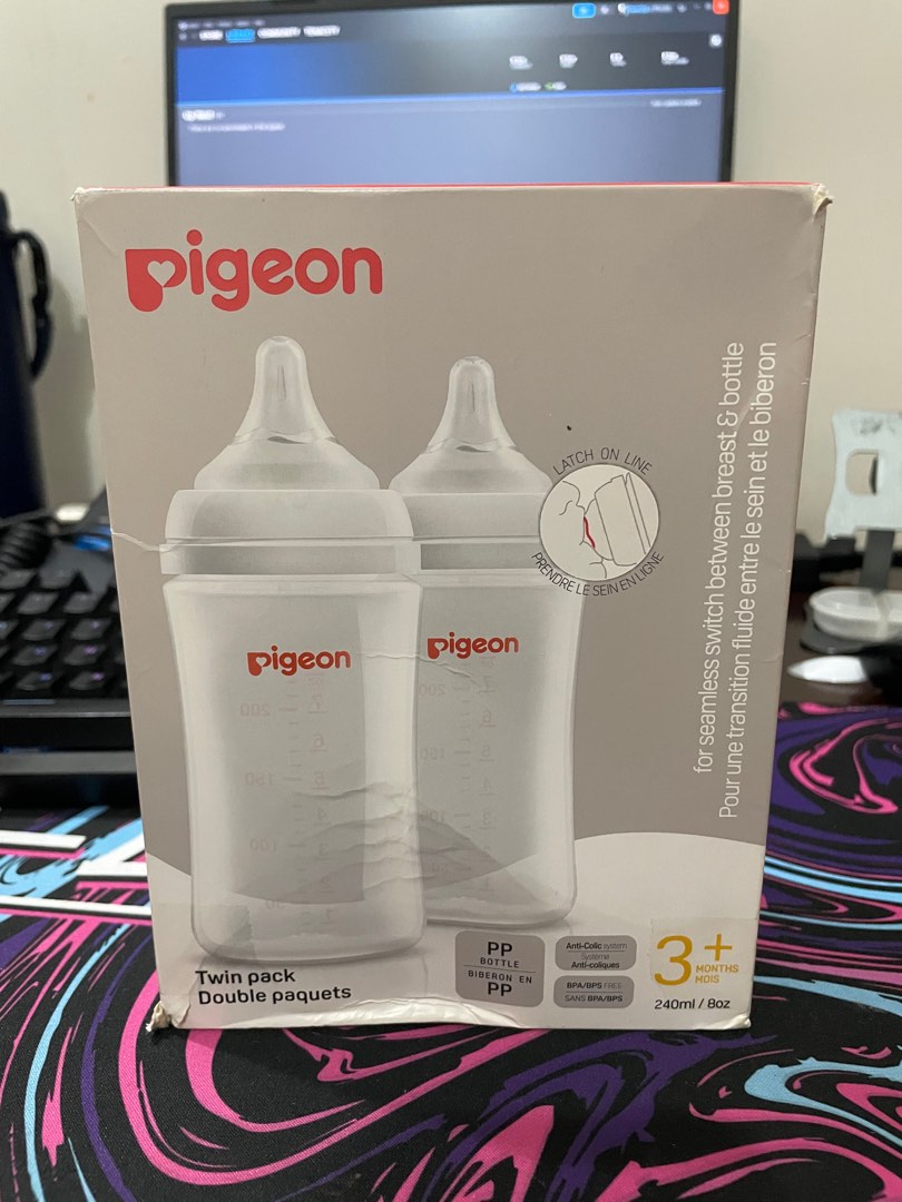 Pigeon Baby Bottle Twin Pack, Babies & Kids, Nursing & Feeding ...
