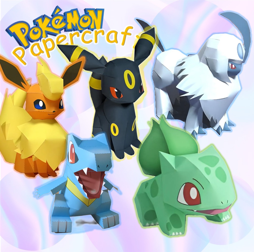 Pokemon diy paper craft skill training L size, Hobbies & Toys ...