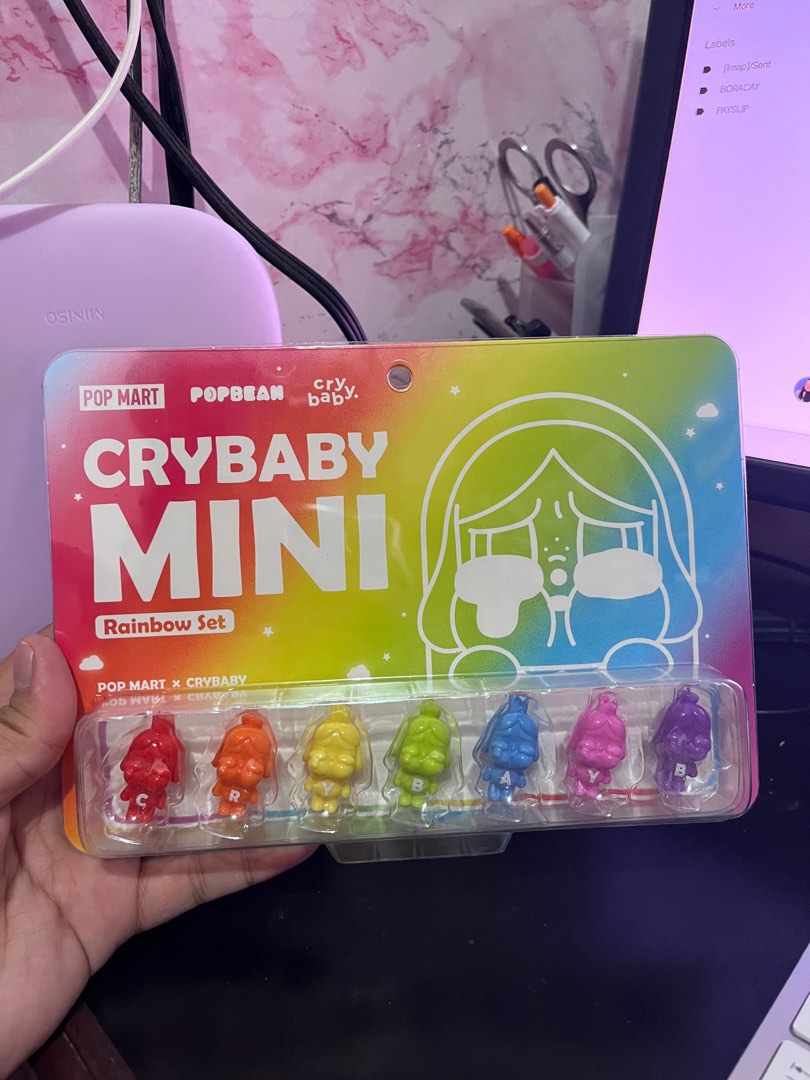 Popmart Crybaby Mini - Rainbow Set, Hobbies & Toys, Toys & Games on ...
