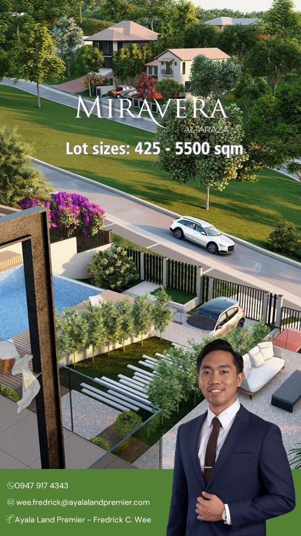 PRE-SELLING LUXURY LOT, MIRAVERA, 875 SQM LOT, SOUTH EAST FACING, PHASE ...