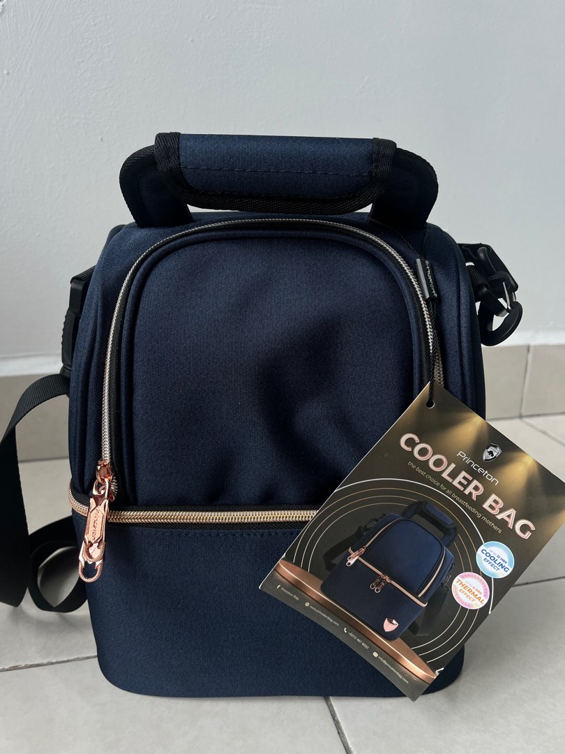 PRINCETON STORAGE COOLER BAG (NAVY BLUE), Babies & Kids, Nursing ...
