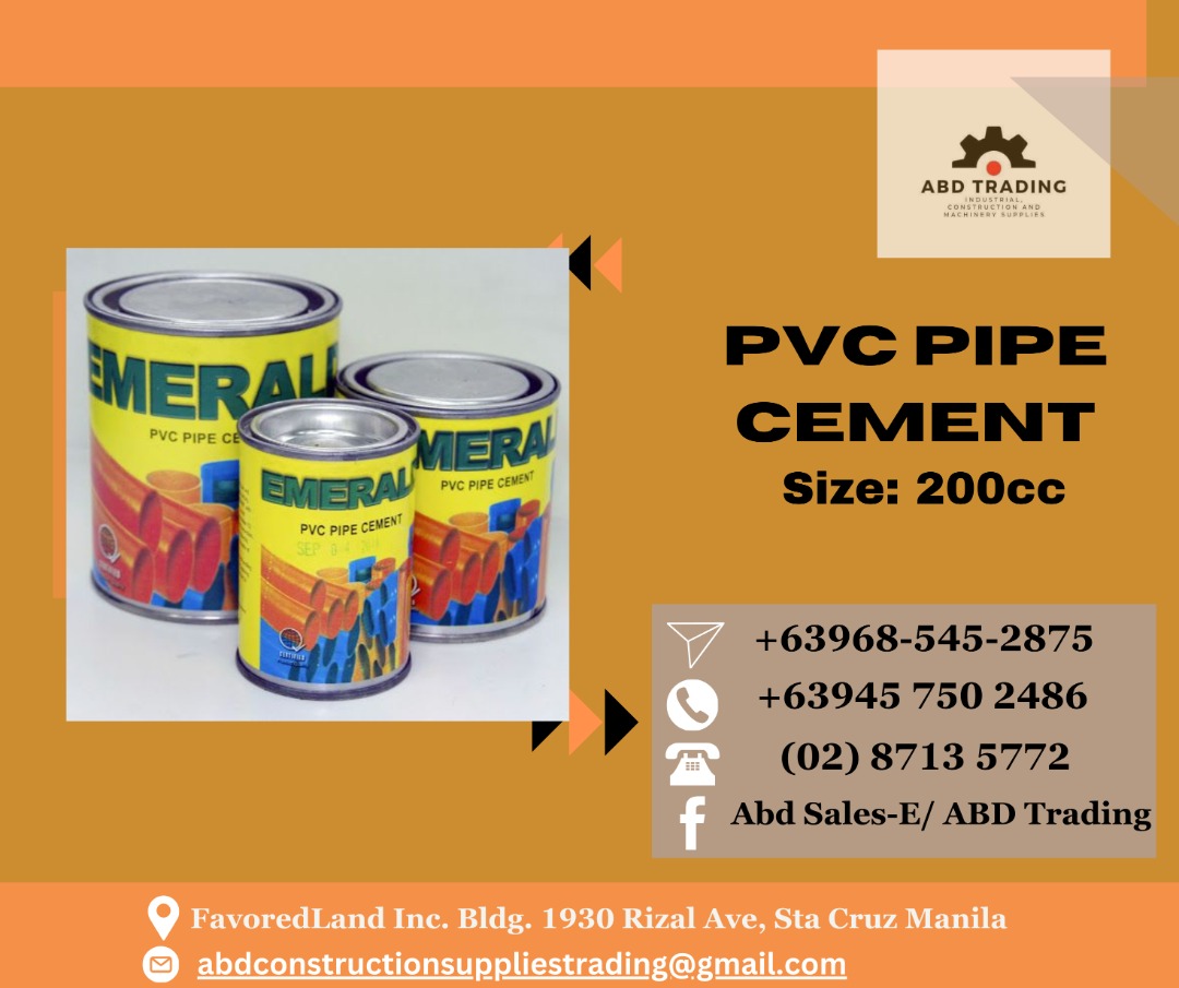 PVC PIPE CEMENT, Commercial & Industrial, Construction Tools ...