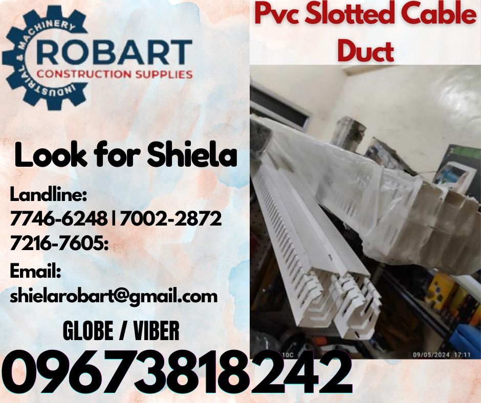 Pvc Slotted Cable Duct, Commercial & Industrial, Construction Tools ...