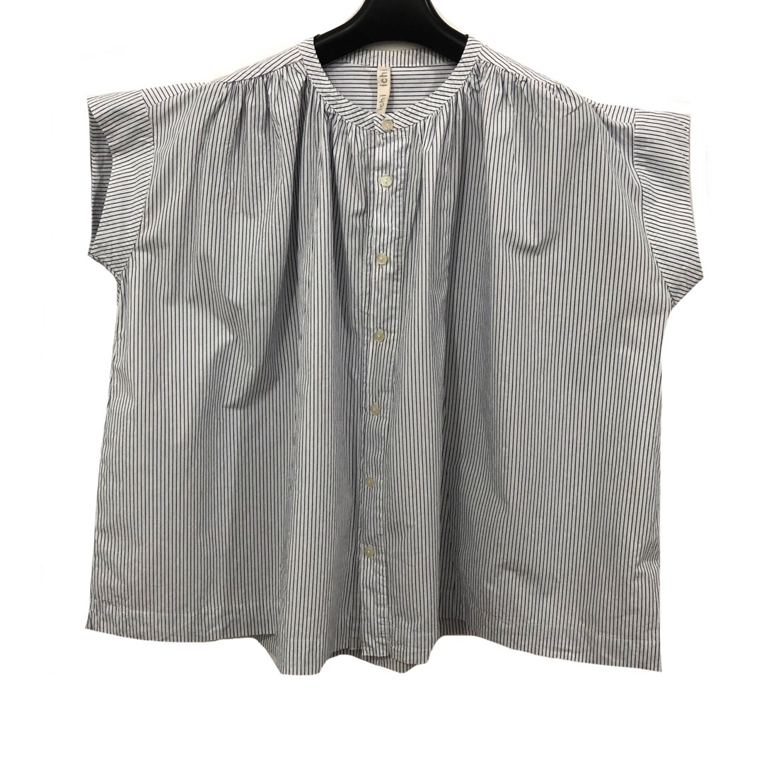 Rare Ichi Japan By Ichi Antiquities Contemporary Poplin Widefit Striped ...