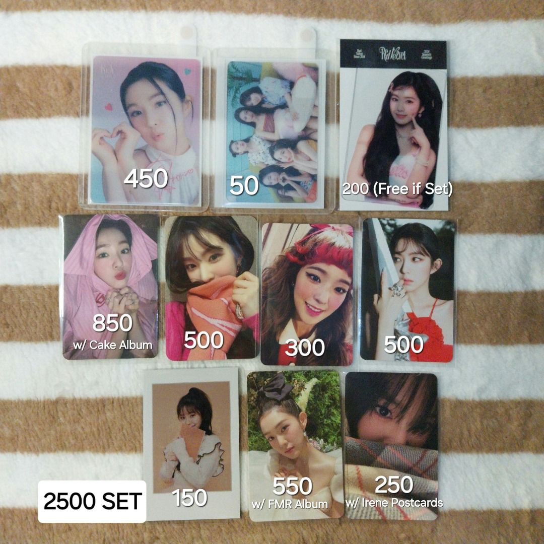 Red Velvet Photocard PC Cosmic Chill Kill Birthday Season's Greetings ...
