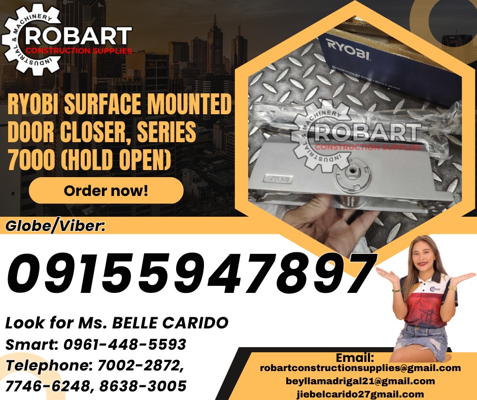 Ryobi Surface Mounted Door Closer, Commercial & Industrial ...