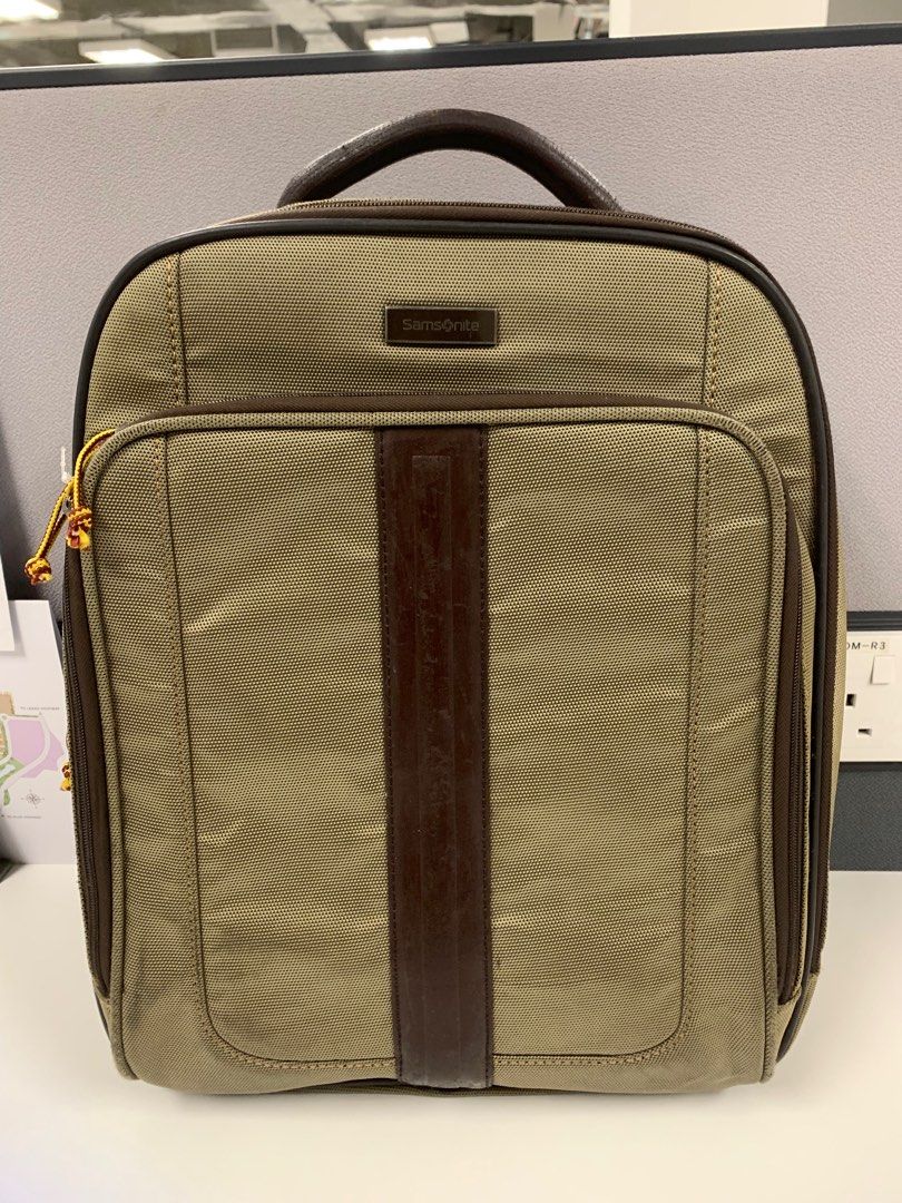 Samsonite Bagpack Green Army, Men's Fashion, Bags, Backpacks on Carousell