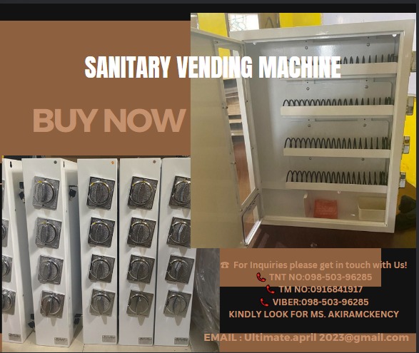 Sanitary Pads vending Machine Or Pads Vendo machine, Commercial ...