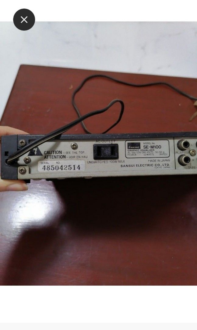 Sansui Stereo Graphic Equalizer SE-M100 Spectrum Analyzer / dB black ...
