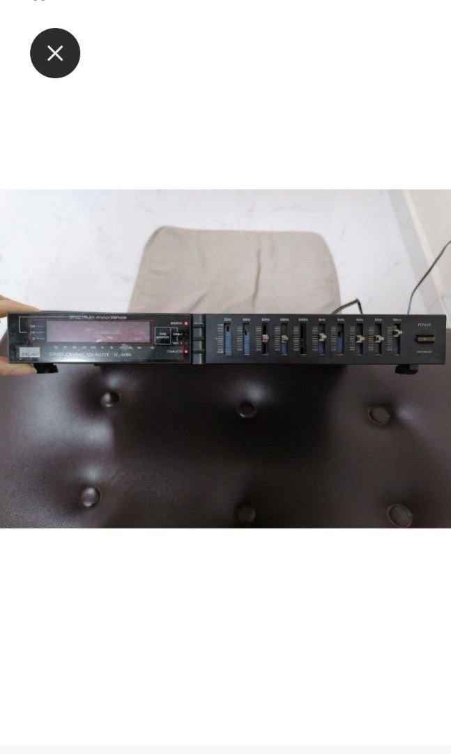 Sansui Stereo Graphic Equalizer SE-M100 Spectrum Analyzer / dB black ...