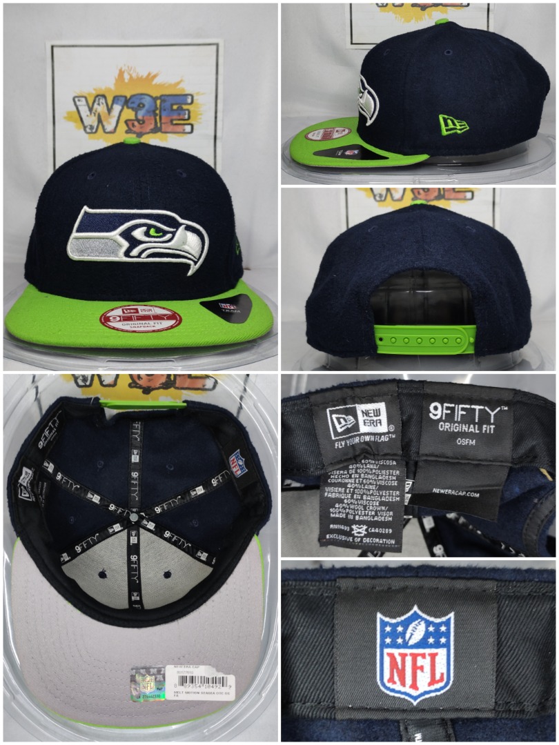 SEATTLE SEAHAWKS TWO TONE SNAPBACK - NEW ERA 9FIFTY, Men's Fashion ...