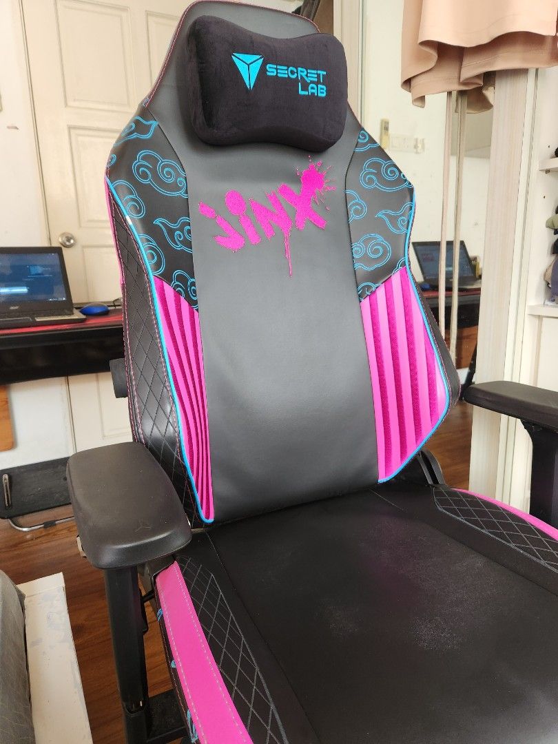 SECRET LAB X LEAGUE OF LEGENDS, JINX EDITION, Furniture & Home Living ...