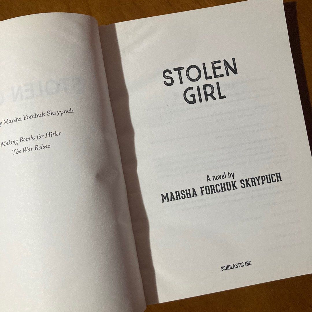 Stolen Girl by Marsha Forchuk Skrypuch (Middle Grade / Teens ...