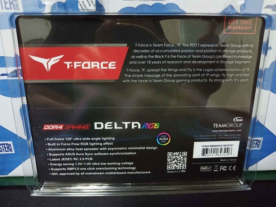 Team Group TForce Delta RGB DDR4-3600 Dimm Desktop Memory Ram 16gb ...