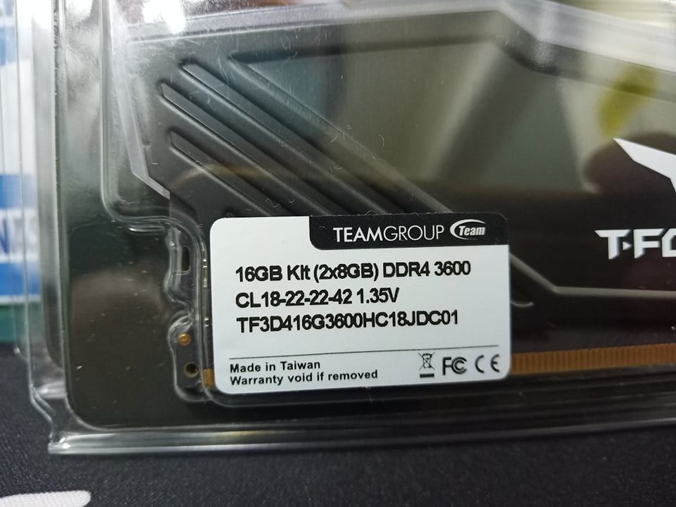 Team Group TForce Delta RGB DDR4-3600 Dimm Desktop Memory Ram 16gb ...