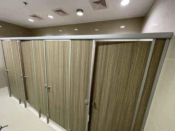 Toilet Partition Phenolic Board 12 mm with PWD, Slop Sink, Urinal ...