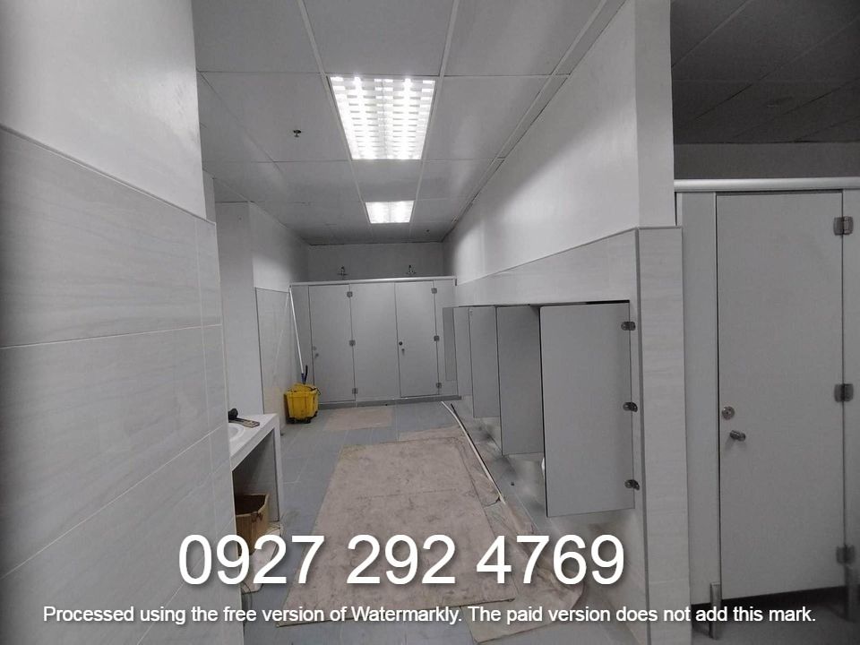 Toilet Partition Phenolic Board 12 mm with PWD, Slop Sink, Urinal ...