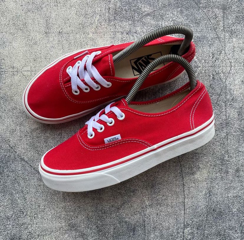 vans authentic red maroon