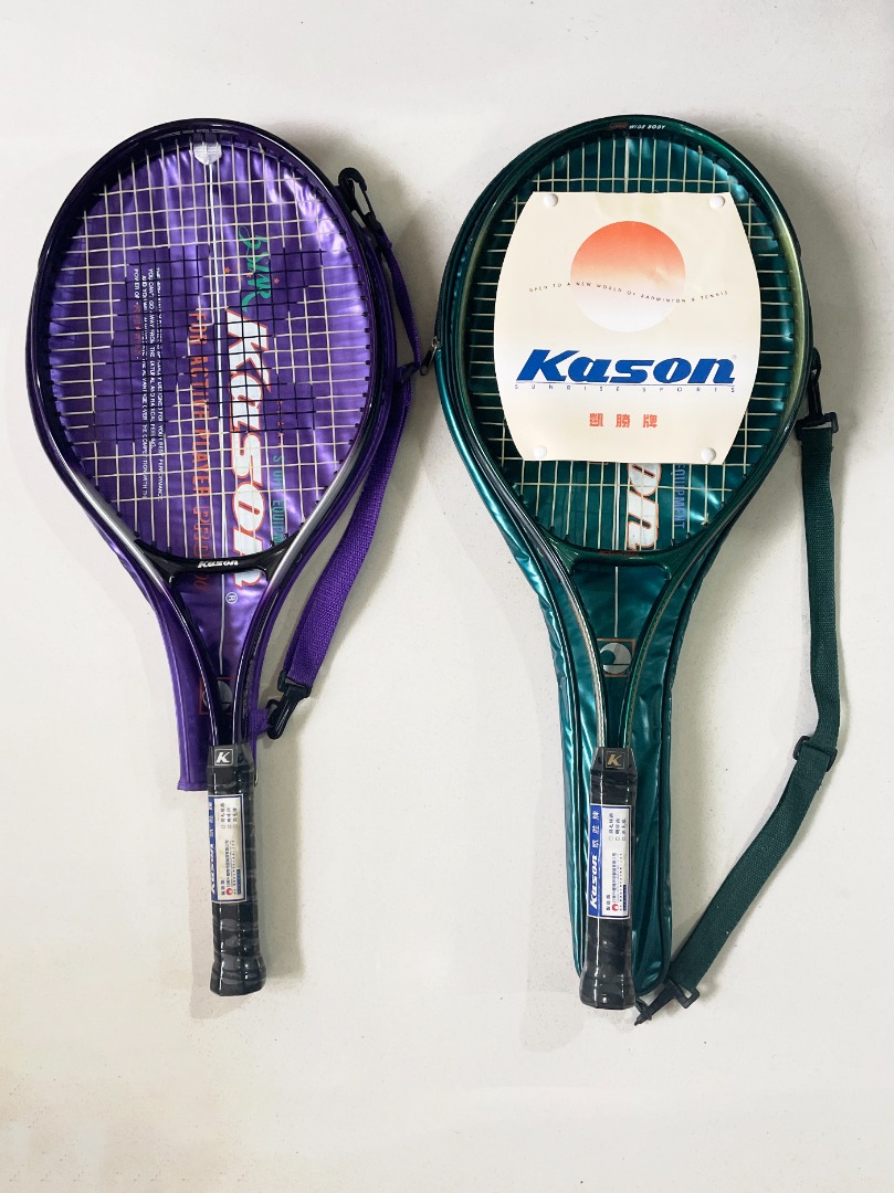 Vintage (2000) NEW UNUSED 2x Kason Tennis Rackets with Carry Cases ...