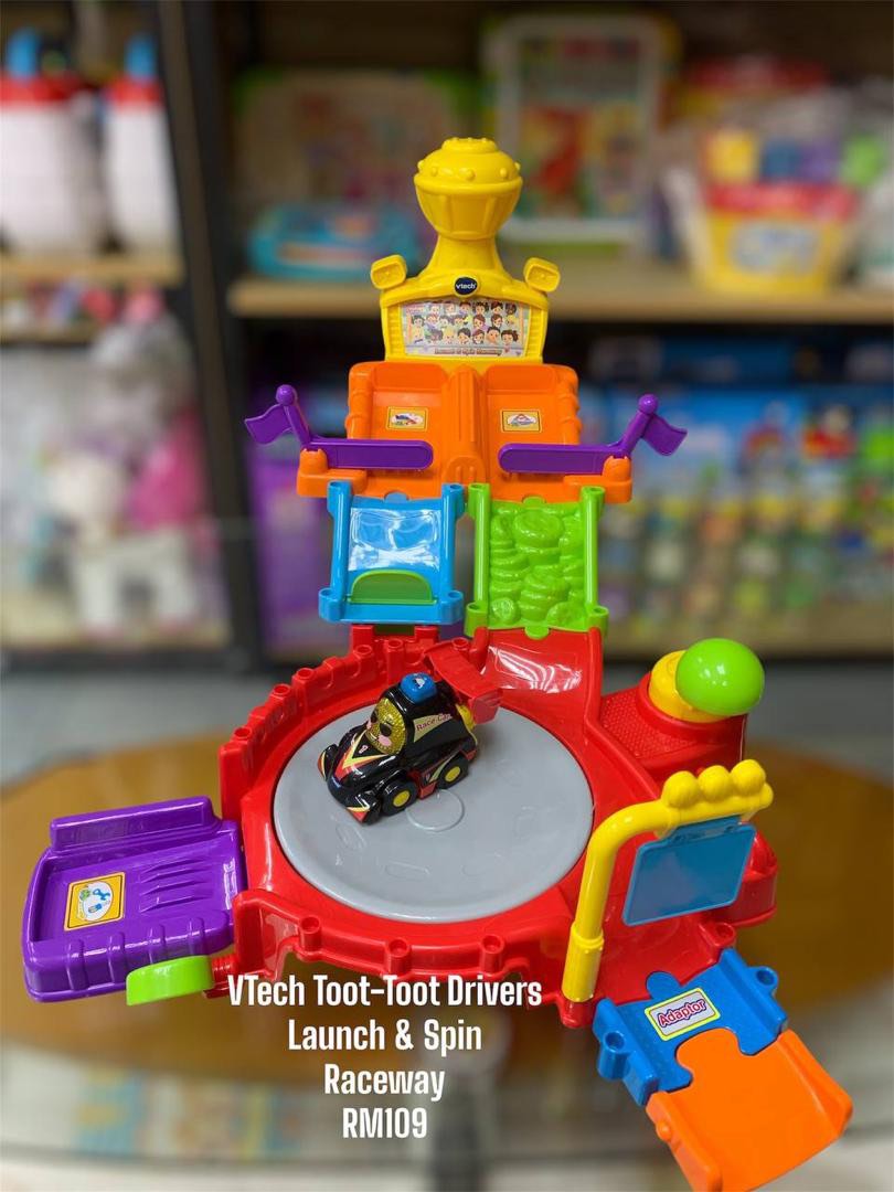 VTech Toot-Toot Drivers Launch & Spin Raceway, Hobbies & Toys, Toys ... VTech Toot-Toot Drivers Launch & Spin Raceway, Hobbies & Toys, Toys ...