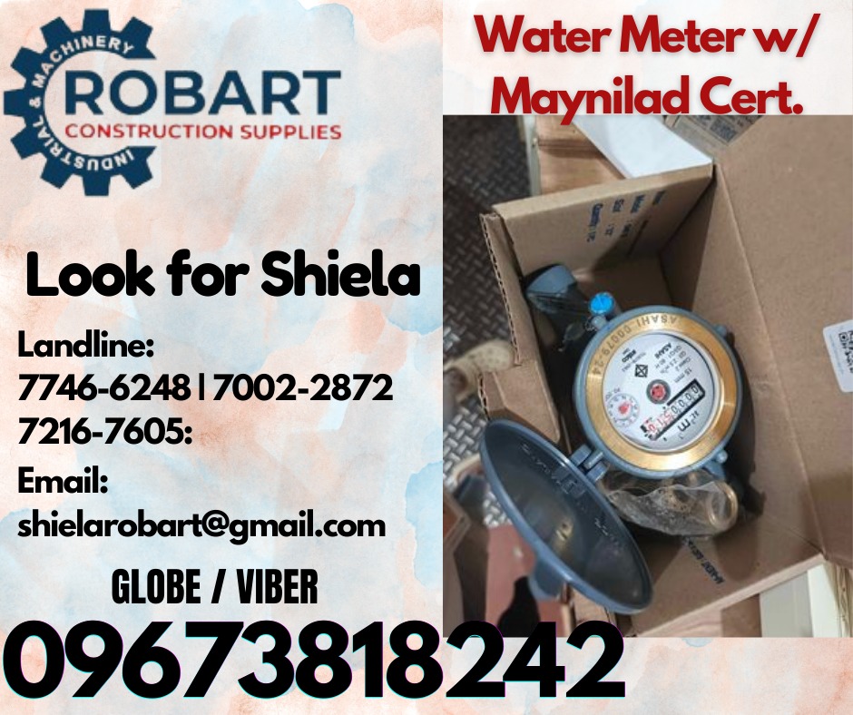 Water Meter w/ Maynilad Cert. 1/2", Commercial & Industrial ...