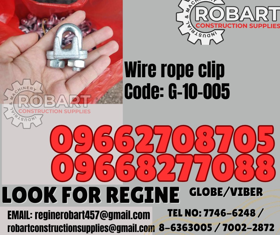 Wire rope clip Code: G-10-005, Commercial & Industrial, Construction ...
