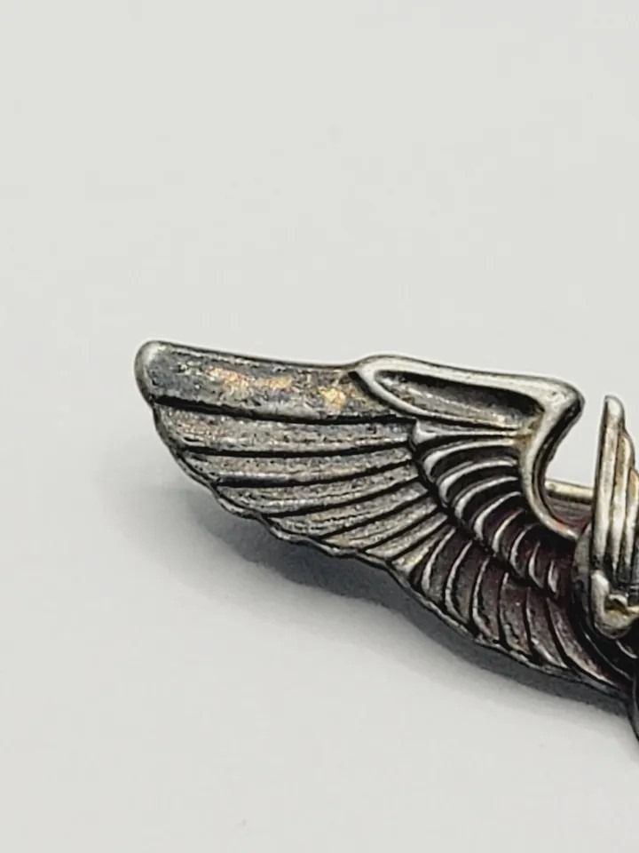 WW2 US Army Air Corps Sterling Silver Air Gunner Bomber Wings, Hobbies ...
