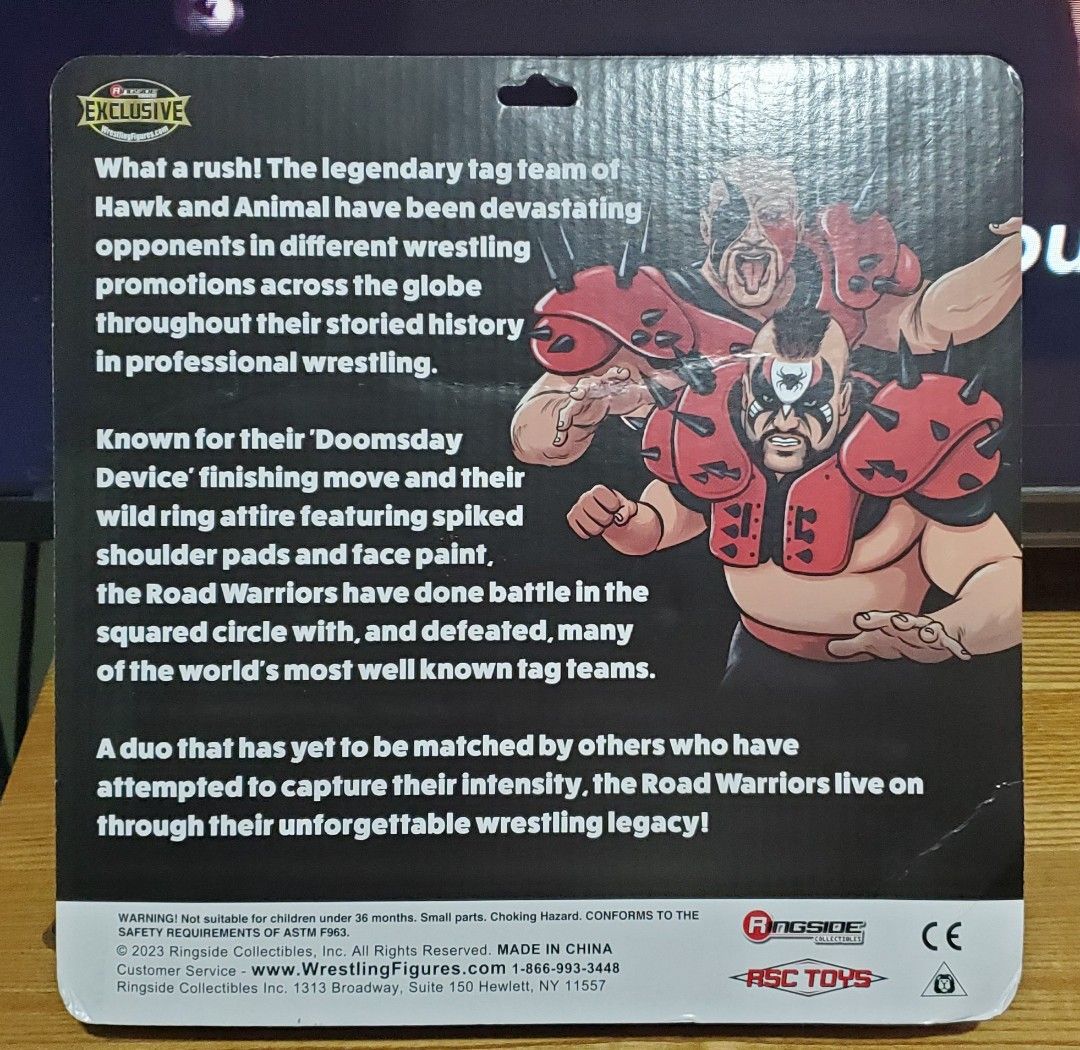 WWE WWF WCW LEGION OF DOOM LOD Road Warrior Hawk and Animal, Hobbies ...