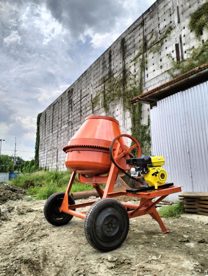 1 Bagger Cement Mixer B-FRAME Premium Ibeam with AKASHI Gas Engine 7hp ...