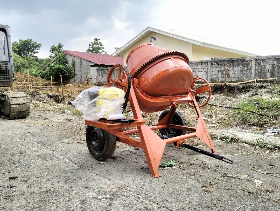 1 Bagger Cement Mixer B-FRAME Premium Ibeam with AKASHI Gas Engine 7hp ...
