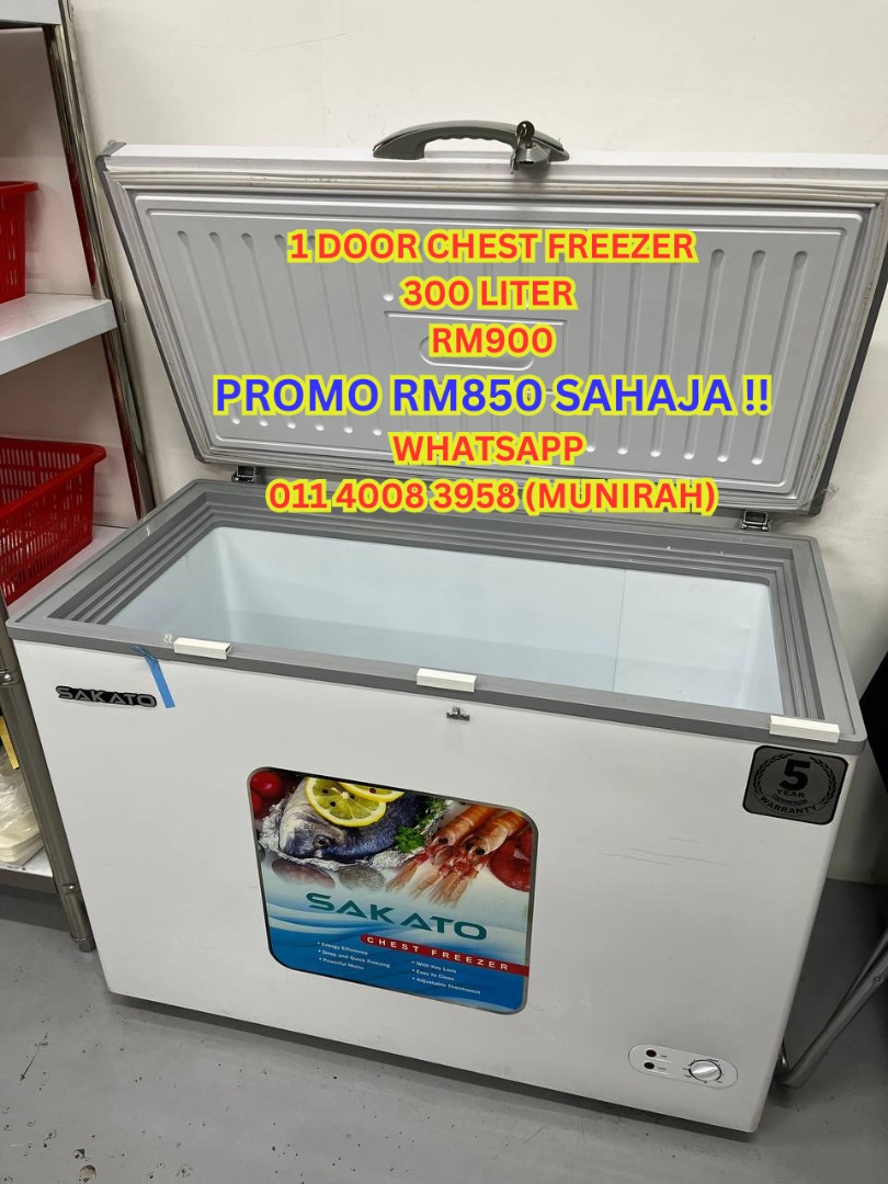 1 door chest freezer (300 liter), TV & Home Appliances, Kitchen ...
