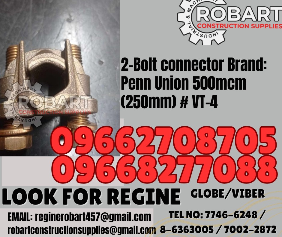 2-Bolt connector Brand: Penn Union 500mcm (250mm) # VT-4, Commercial ...