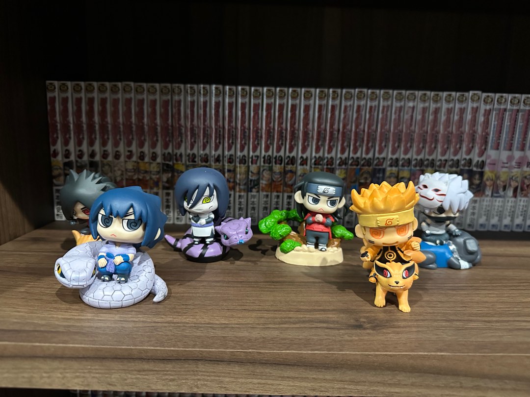 6pcs Megahouse Petit Chara Land Anime Naruto Uzumaki Naruto Sasuke ...