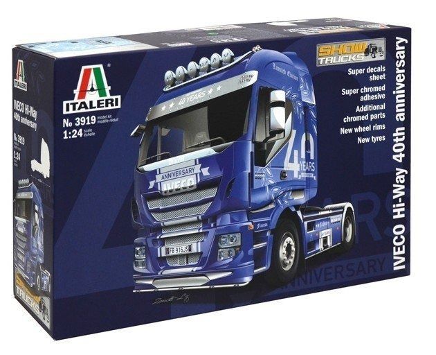全新 意大利模型 Italeri 3919 - 1/24 歐意 Iveco Hi-Way 40th Anniversary (Show ...