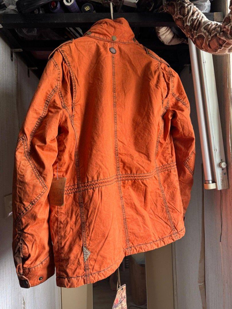 全新 Nagano handcrafted rough garment jacket L size Cyberpunk, 男裝, 外套及戶外 ...
