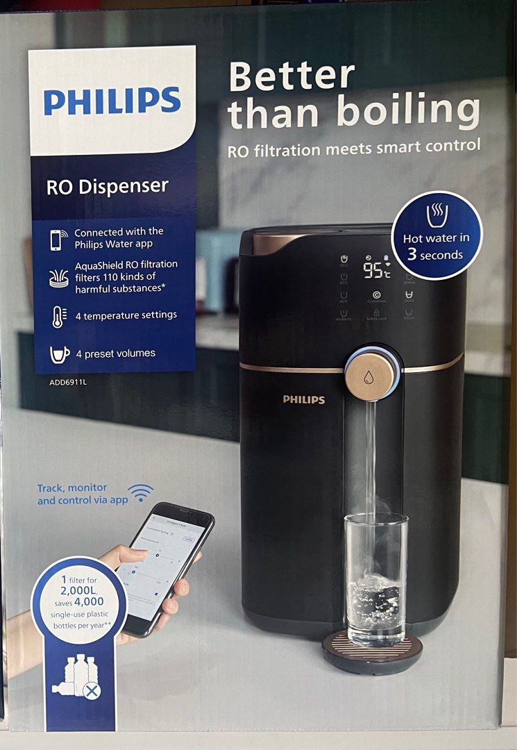 全新行貨 Philips 飛利浦 冷熱過濾飲水機 ADD6911L 過濾水機 智能app RO 純淨飲水機 即熱濾水機 RO ...