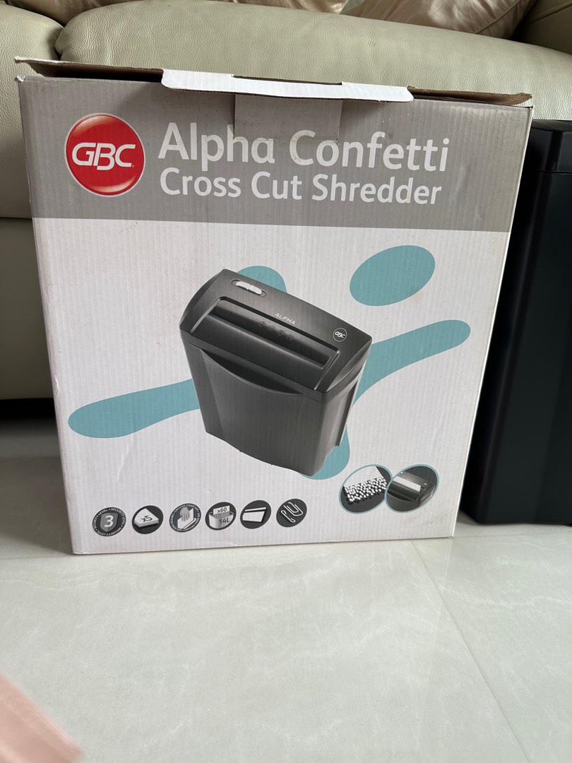 Alpha Confetti Cross Cut Shredder, TV & Home Appliances, Other Home ...